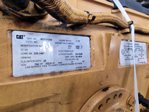Caterpillar C-18 Engine (Truck) - F&J Exports Limited