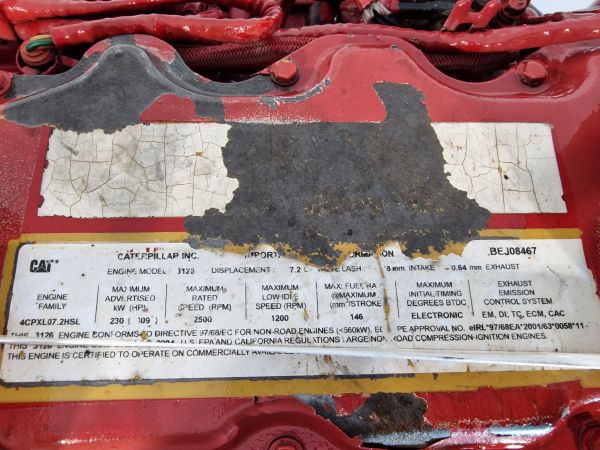 Caterpillar 3126B Engine (Plant) - F&J Exports Limited