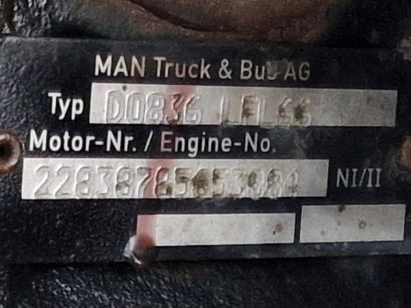 MAN D0836 LFL66 Engine (Truck) - F&J Exports Limited