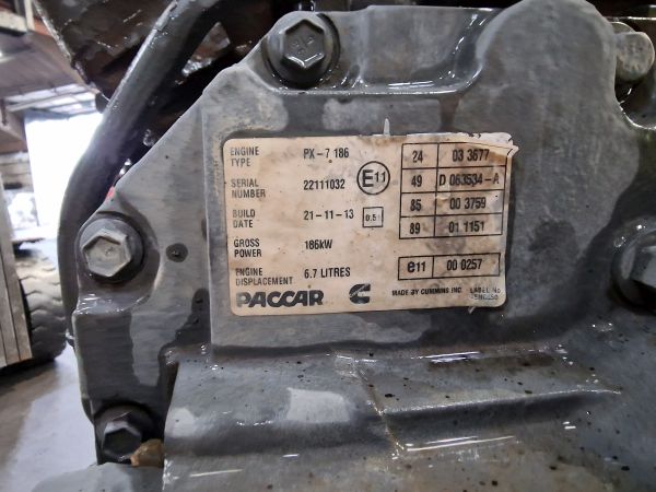 DAF PX-7 186 H1 Engine (Truck) - F&J Exports Limited
