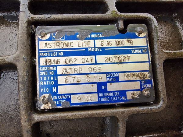 ZF Astronic Lite 6AS1000TO Daf Spec Gearbox - F&J Exports Limited