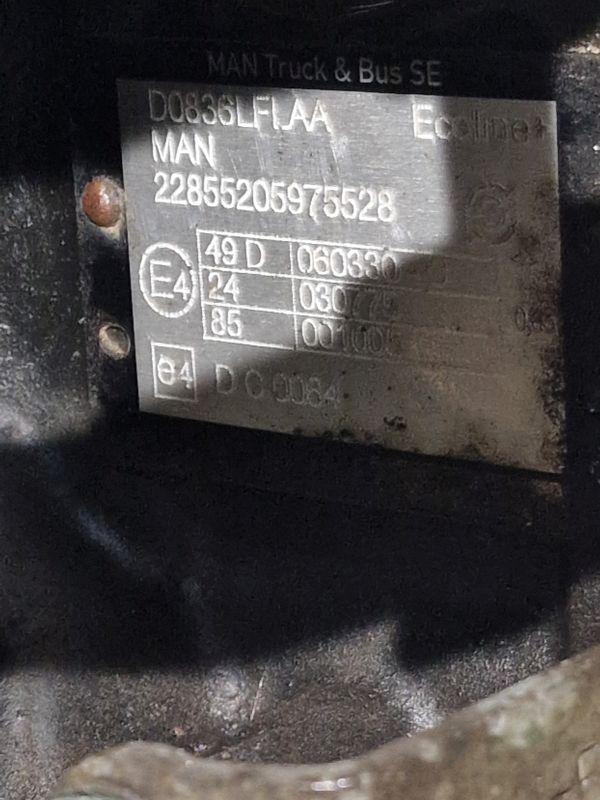 MAN D0836 LFLAA Engine (Truck) - F&J Exports Limited