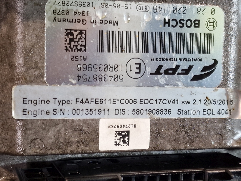 Iveco Tector 7 F4AFE611E*C006 Engine (Truck) - F&J Exports Limited