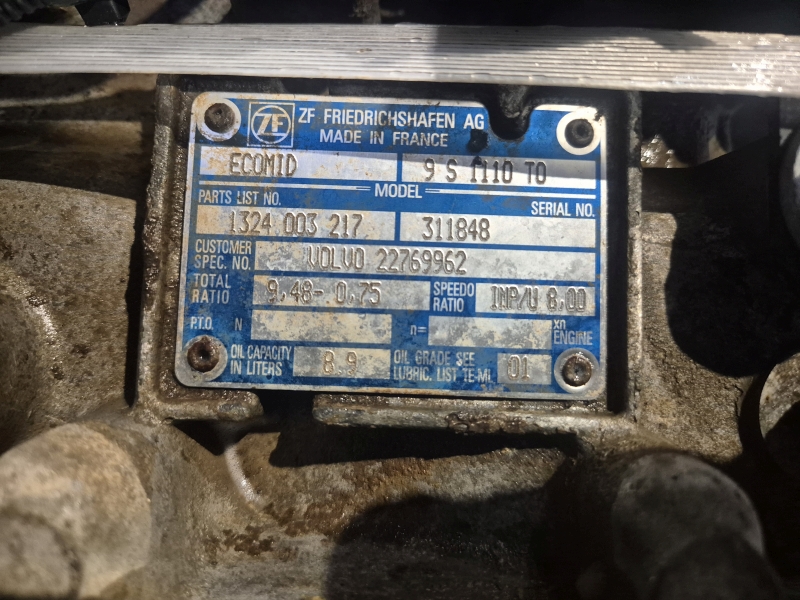 ZF Volvo Ecomid 9S1110 TO Gearbox (Truck) - F&J Exports Limited